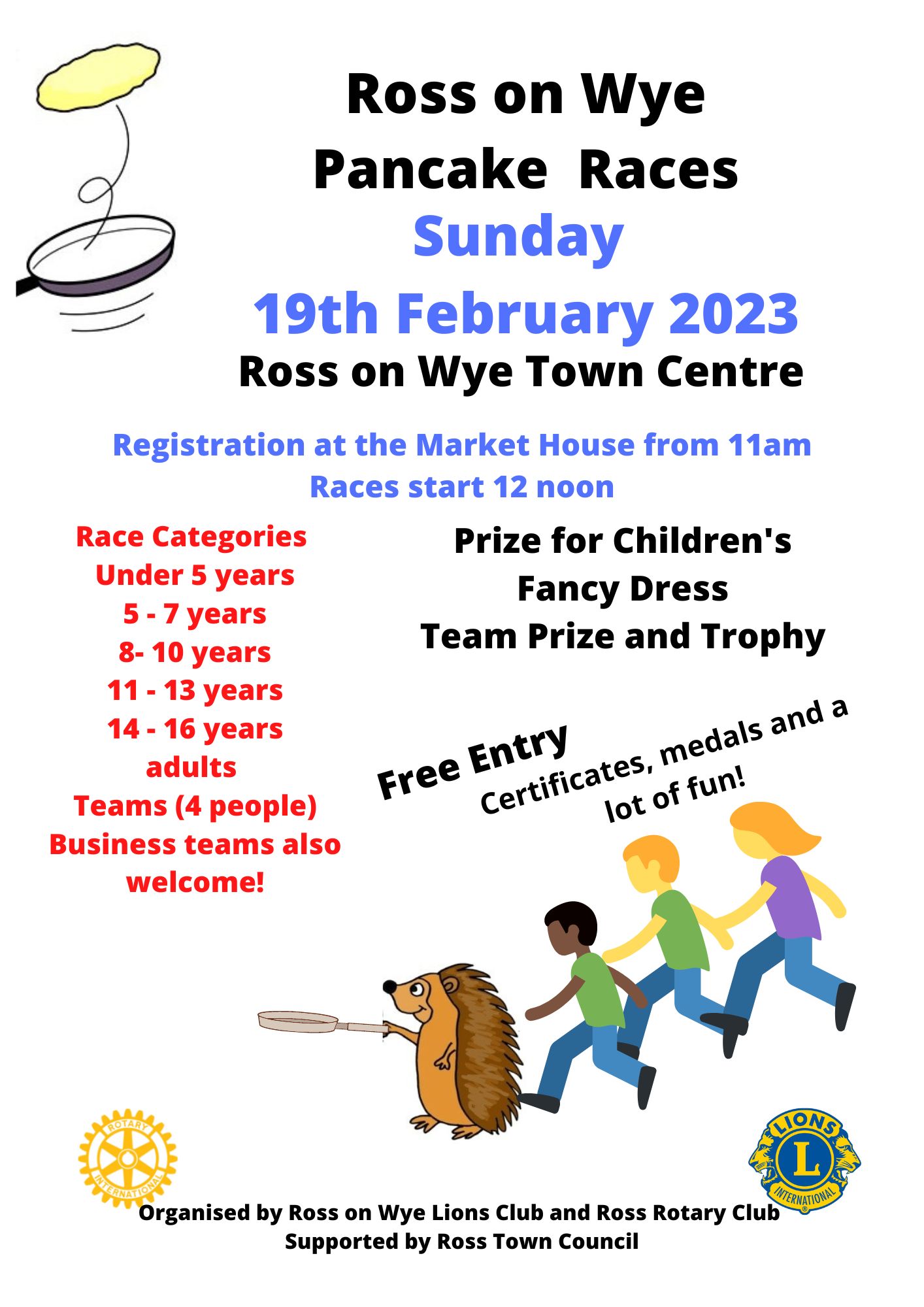 Pancake Races 2023 - Visit Ross On Wye
